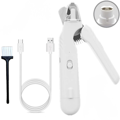 2-in-1 Pet Nail Clippers with LED Lights and Quiet Nail File – Suitabl ...