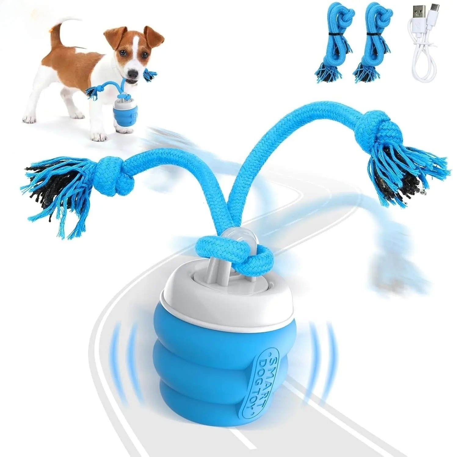 Interactive Smart Dog Ball – Rechargeable Pet Toy with Three Play Mode ...